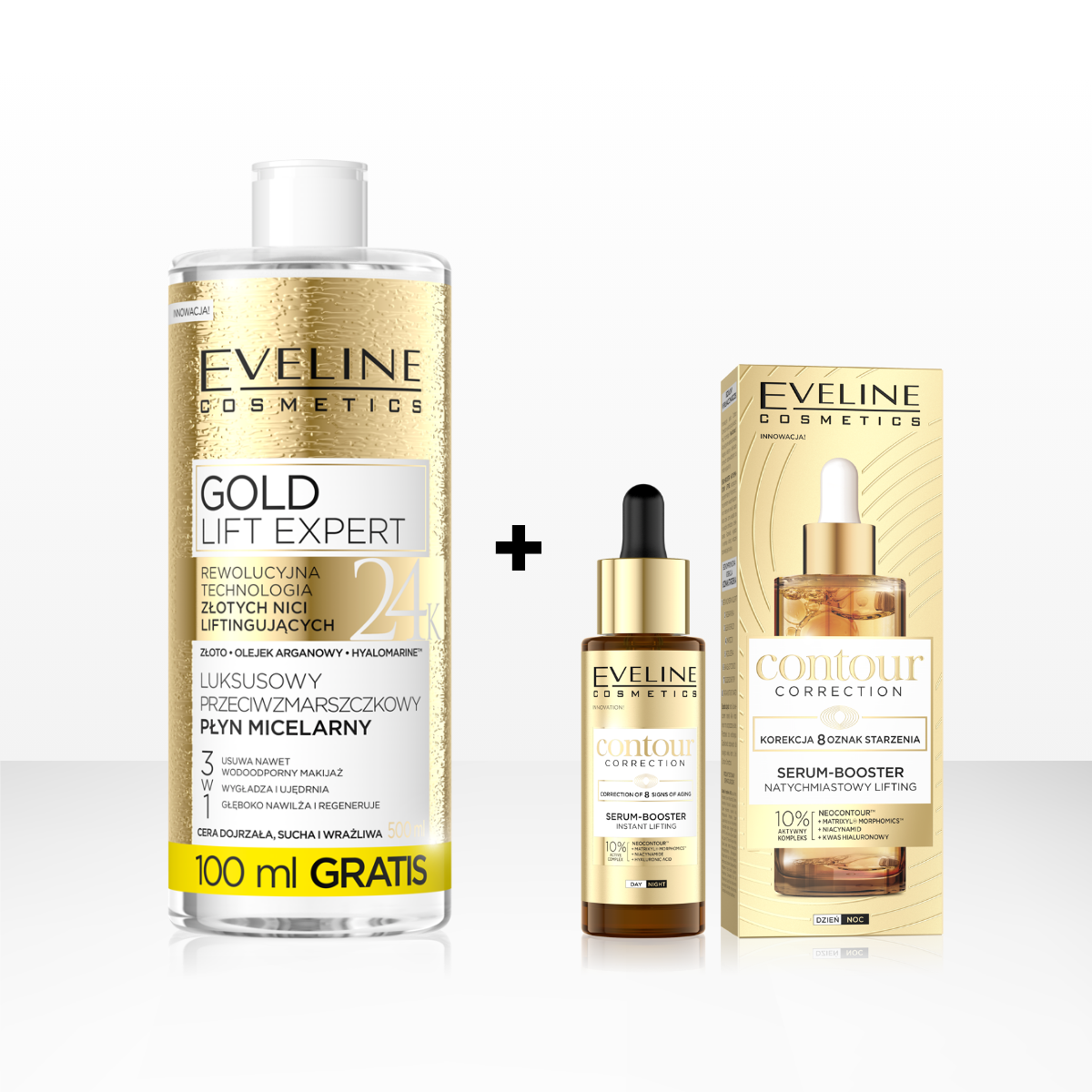 Pielęgnacyjny duet: płyn micelarny + serum – Eveline Cosmetics