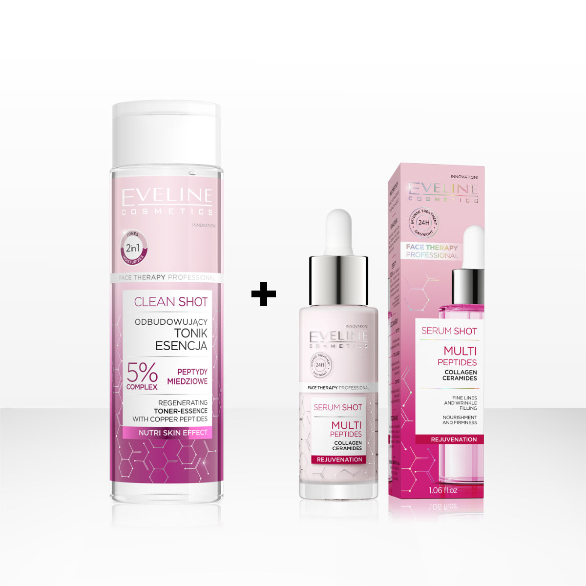 Pielęgnacyjny Duet - serum i tonik – Eveline Cosmetics